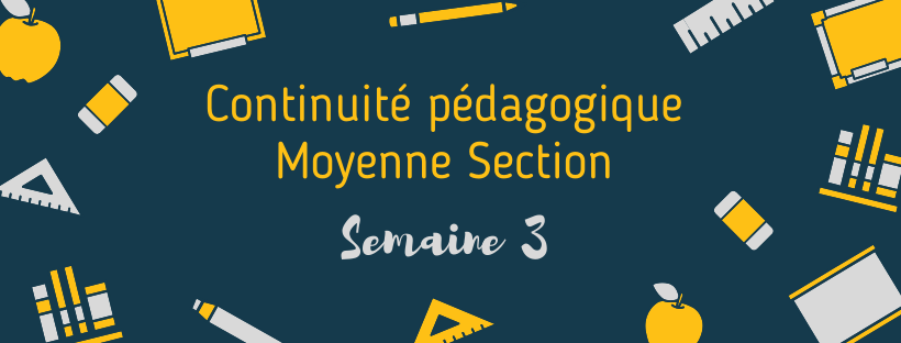 Coronavirus : cours et activités à la maison pour un « Moyenne Section ...
